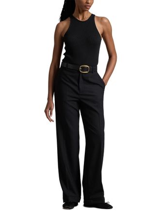 Polo Ralph Lauren Womens Trousers Black Wool