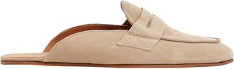 8 by YOOX SUEDE LEATHER PENNY MULES
