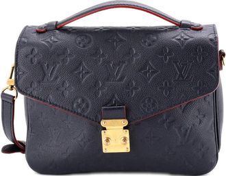 Louis Vuitton Pochette Metis Monogram Empreinte Leather crossbody bag - Blau