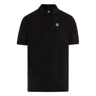 North Sails Polo aus Bio-Baumwolle mit Filzlogo - - Tops - Herren - Schwarzk - 2XL