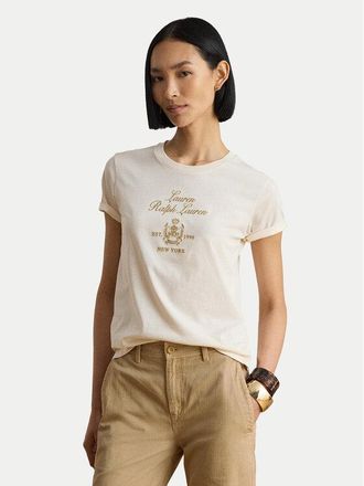 Lauren Ralph Lauren T-Shirt 200P13943002 Creme Regular Fit