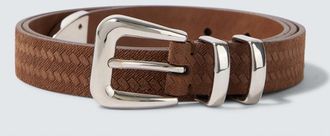 Brunello Cucinelli Ceinture en cuir emboss&eacute;