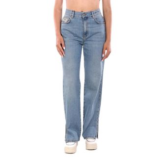 Marella Wleg1 Wide Leg Jeans - - Jeans - Damen - Blau - M