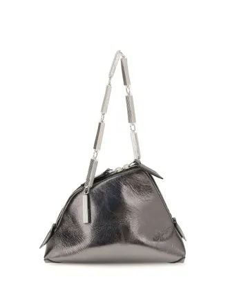 The Attico Womens Handbag La Scala Calf Leather Grey Handbags Hand Bags
