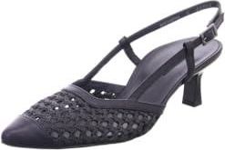 Paul Green Peeptoes & Slingpumps 6144-007 Chaussures perforées/tressées pour femme Noir, Noir, 39 EU