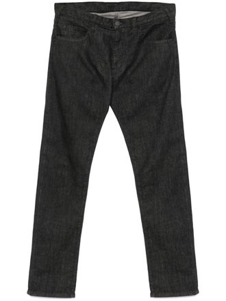 Emporio Armani jean J45 à coupe droite - Noir