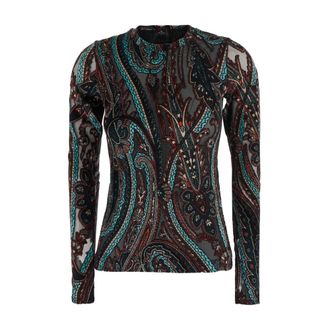 Etro Top Devor&egrave; - Femme - Tops - Multicolore - Taille: 38 FR