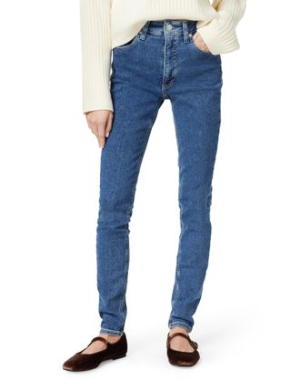 Calvin Klein Jeans Calvin Klein Damen Jeans Hose High Rise Skinny Fit, Blau (Denim Medium), 27W/32L