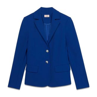 Oltre Femme, Vestes, Bleu, Taille: 42 FR Veste Blazer