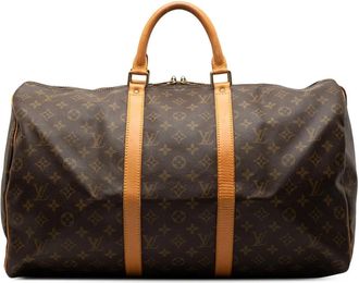 Louis Vuitton Weekender - Monogram Keepall 50 - Gr. unisize - in Braun - f&uuml;r Damen
