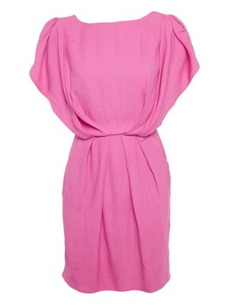 Blumarine robe courte en cr&ecirc;pe - Rose