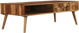 vidaXL Couchtisch Massivholz Palisander Honigbraun 110x50x37 cm - Vidaxl