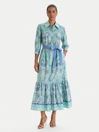 Luisa Spagnoli Hemdkleid Pampa 543211 Gr&uuml;n Regular Fit