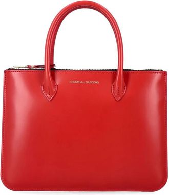 Comme Des Gar&ccedil;ons Crossbody Bags - Leather Wallet Bag With Handles - Gr. unisize - in Rot - f&uuml;r Damen