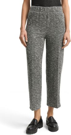 Tom Tailor Damen 1048852 TTLEA Straight Bouclé Hose, 39180-Salt Pepper Boucle Structure, 38W / 28L