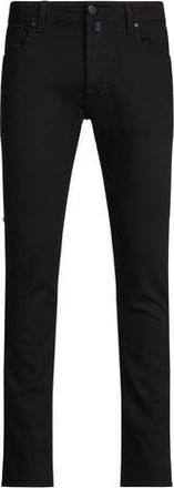 Jacob Cohen Jean droit en coton m&eacute;lang&eacute;