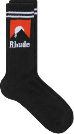 Rhude Homme, Sous-v&ecirc;tements, Multicolore, Taille: ONE Size Chaussettes Crew &agrave; Imprim&eacute; Graphique