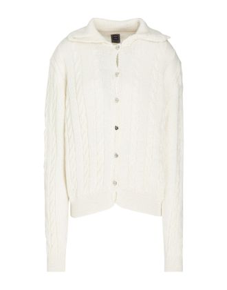 8 by YOOX WOOL BLEND CABLE KNIT CARDIGAN