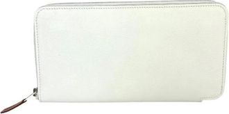 Herm&egrave;s Portefeuille long SilkIn Classique Pre-owned - Femme - Pre-owned - Blanc - Taille: ONE Size