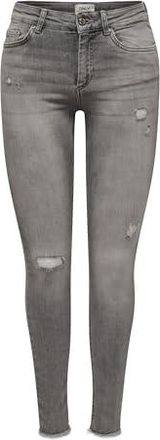 Only ONLBLUSH Mid SK AK RW DST DNM REA724NOOS, Jeans aux Femmes, Medium Grey Denim, XL / 32L