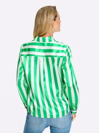 Heine Klassische Bluse Streifenbluse Langarm