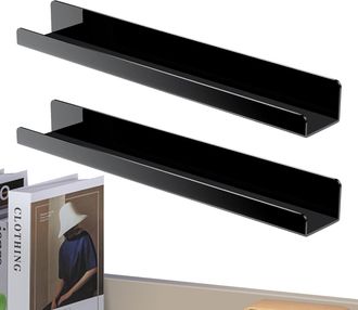 Generic Wandmontierte Regale | Magnetischer Display Organizer - Bohrfreies B&uuml;cherregal Mit Magnet - f&uuml;r Figuren Schallplatten Spielzeug K&uuml;hlschrank Badezimmer