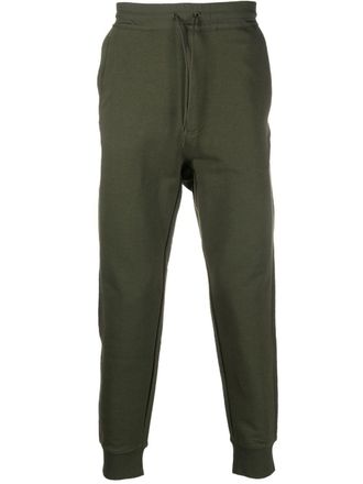 Yohji Yamamoto pantalon de jogging &agrave; coupe fusel&eacute;e - Vert