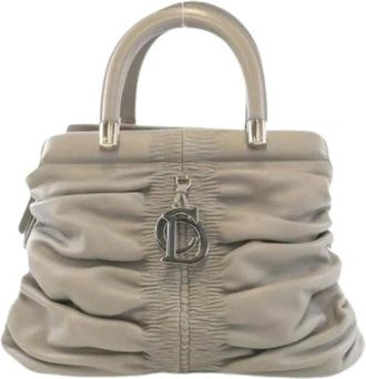 Dior Sac &agrave; main vintage en cuir Pre-owned - Femme - Pre-owned - Gris - Taille: ONE Size