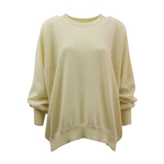 High Rundhals Langarm Jersey - - Blouses & Shirts - Damen - Wei&szlig; - M