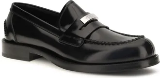 Dolce & Gabbana Calfskin Leather Loafers - Black