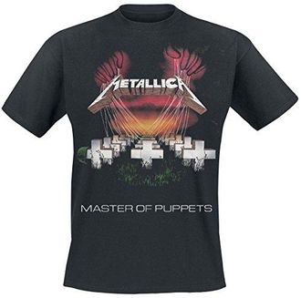 Metallica Metallica_Master of PuppetSropean Tour 86_Men_BL_TS:2XL, T-Shirt Homme, Noir (Black Black), XX-Large