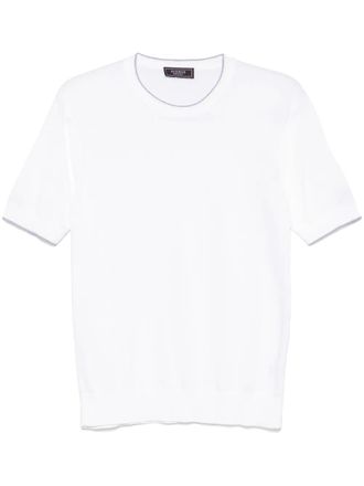 PESERICO t-shirt en maille fine - Blanc