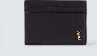 Saint Laurent Porte-cartes Cassandre en cuir