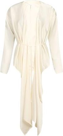 Helmut Lang Top satin&eacute; &agrave; nouer en soie