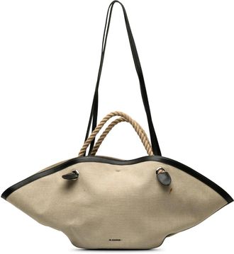 Jil Sander Hobo Bags - Canvas Sombrero Satchel - Gr. unisize - in Braun - f&uuml;r Damen
