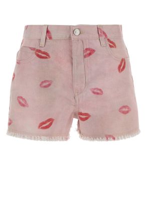 Isabel Marant Lesia Denim Shorts - Pink