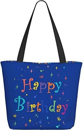 AOOEDM Anniversaire Happy Ladies Shopping Bag 13x11x7in.Le cadeau parfait pour la Saint-Valentin.Cest de la Saint-Valentin pour maman, fille, &eacute;pouse, etc