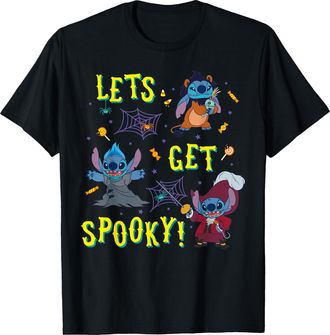 Disney Stitch Halloween Lets Get Spooky! Villain Costumes T-Shirt