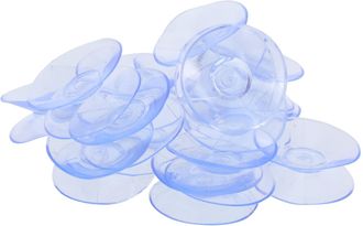 SOLUSTRE 20 St&uuml;ck 20 St&uuml;ck Transparente Saugn&auml;pfe 3,5X3,5cm rutschfest f&uuml;r Glastischplatten Doppelseitig Glaspuffer M&ouml;belgleiter f&uuml;r Haushalt und B&uuml;ro