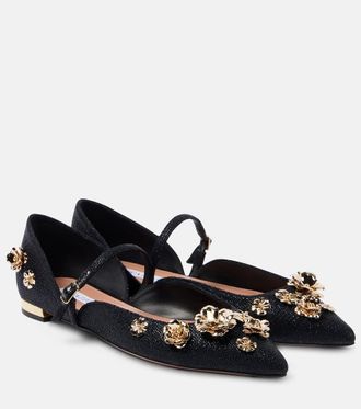 Aquazzura Verzierte Ballerinas Bloom