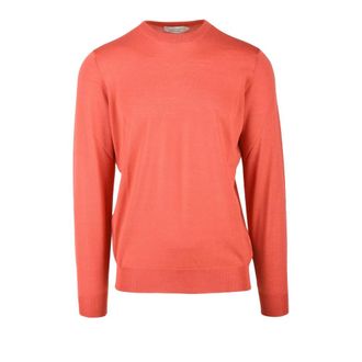 FILIPPO DE LAURENTIIS Merinowolle Rundhalspullover - - Knitwear - Herren - Orange - L