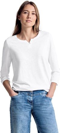 Cecil Damen 313172 Fenja T Shirt, Weiß (White), XXL EU