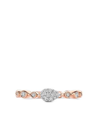 Tirisi 18kt Venice Exclusive Rotgoldring mit Diamanten - Rosa