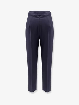Max Mara Womens Trousers Pegno Blue Viscose