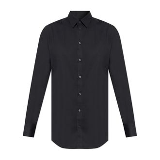 Dolce & Gabbana Homme, Chemises, Noir, Taille: 4XL Cotton Shirt