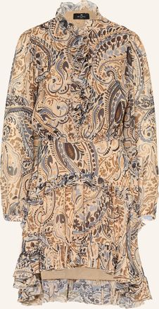 Etro Etro Cocktailkleid Mit R&uuml;schen beige