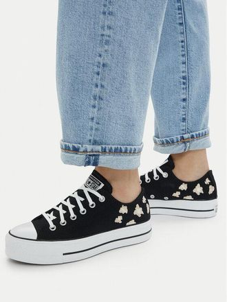 Converse Sneakers aus Stoff Chuck Taylor All Star Lift A14937C Schwarz