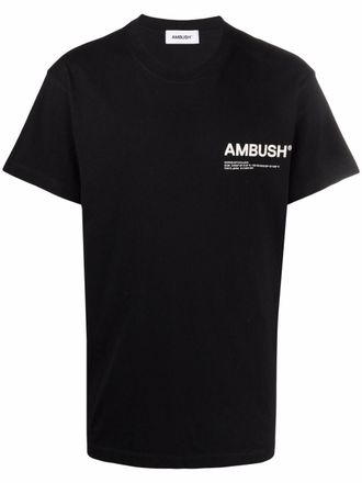 AMBUSH T-Shirt mit Logo-Print - Schwarz