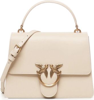 Pinko Pinko - Love Bag Ivoire Cuir Poign&eacute;e - Femme - Sacs - Blanc - Taille: ONE Size
