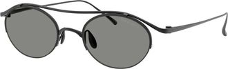 Giorgio Armani unisex, Accessoires, Gris, Taille: 49 MM Oval Lunettes de soleil